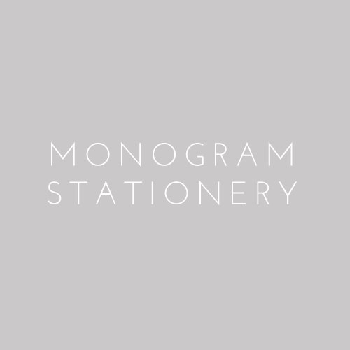 Monogram Stationery – Meredith Collie Paper & Design